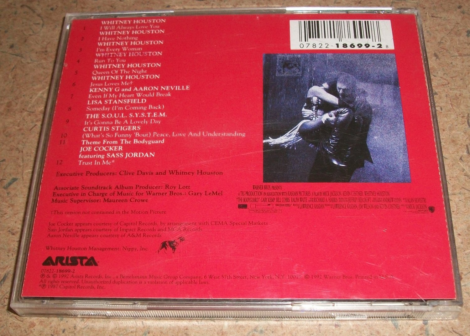 Whitney Houston / Kevin Costner - The Bodyguard - Rock / Pop ...