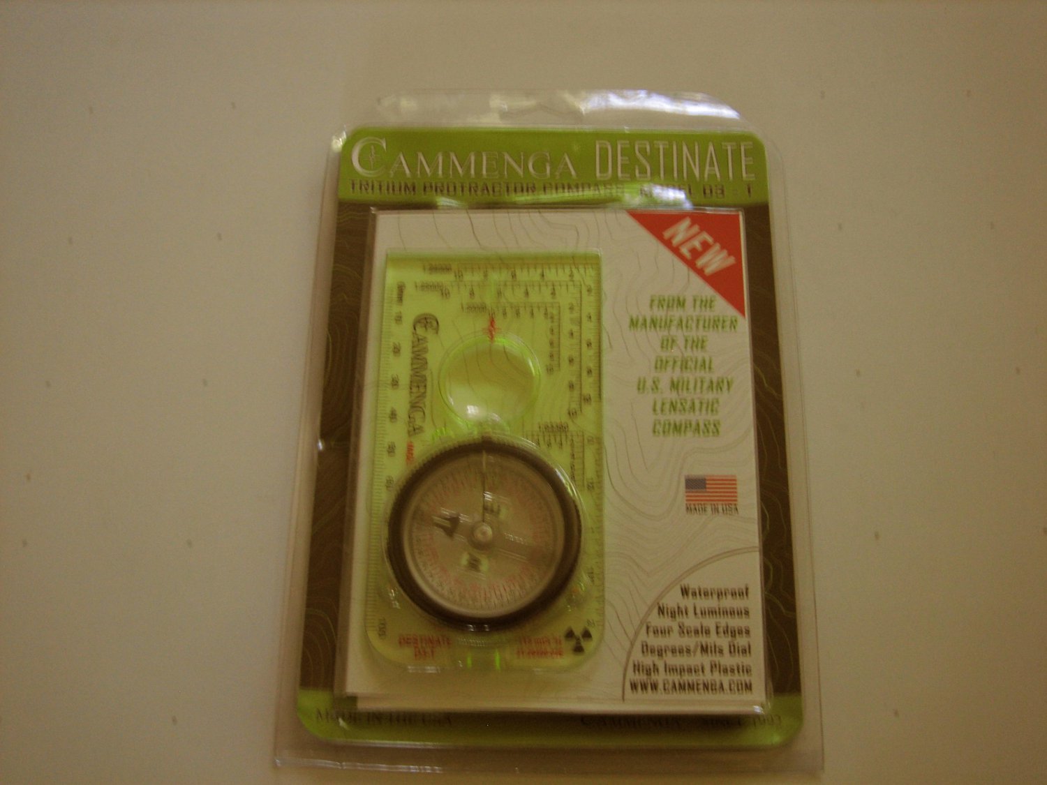 New Cammenga D3-T Tritium Base Plate Compass