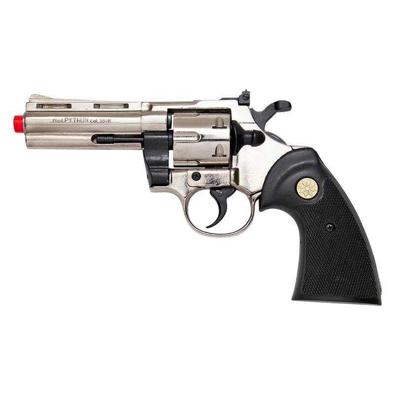 Kimar PYTHON Nickel Finish 9mm Front Firing Blank Revolver