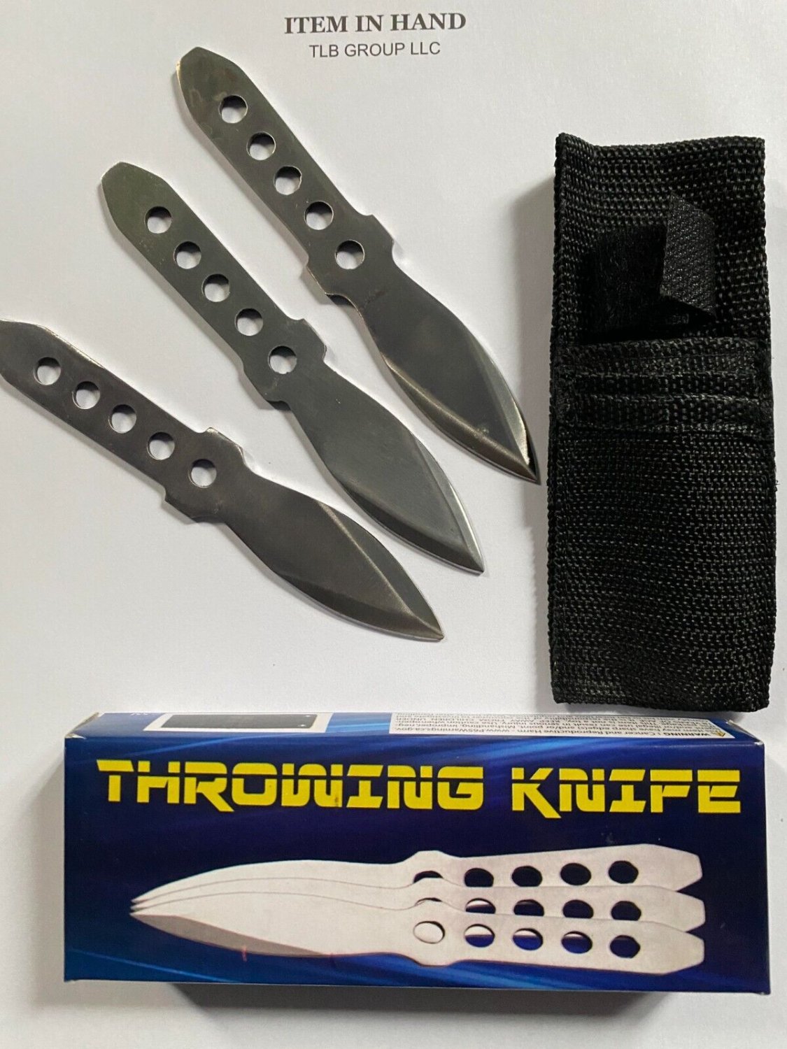 Exclusive 3 PIECE 5" THROWING DAGGER SHARP KNIFE SET WITH SHEATH ...