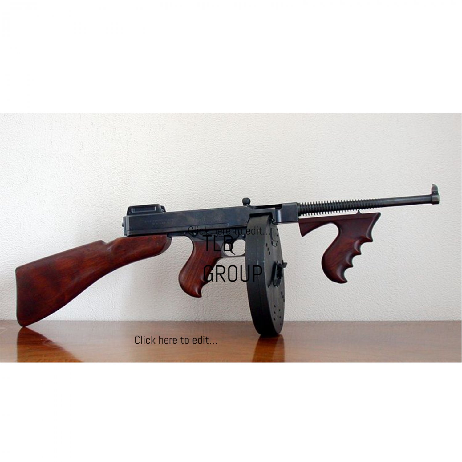 Denix Replica Thompson M1928 Submachine Gun Non-Firing New