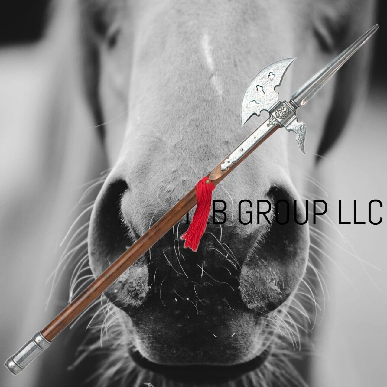 Halberd Swiss 15th Century Replica Horse Battle Axe 75" Overall