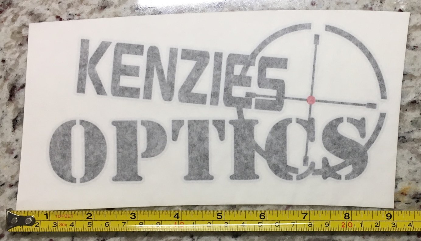 Kenzies Optics Sticker Decal Sights Riflescopes Firearms Spotting ...