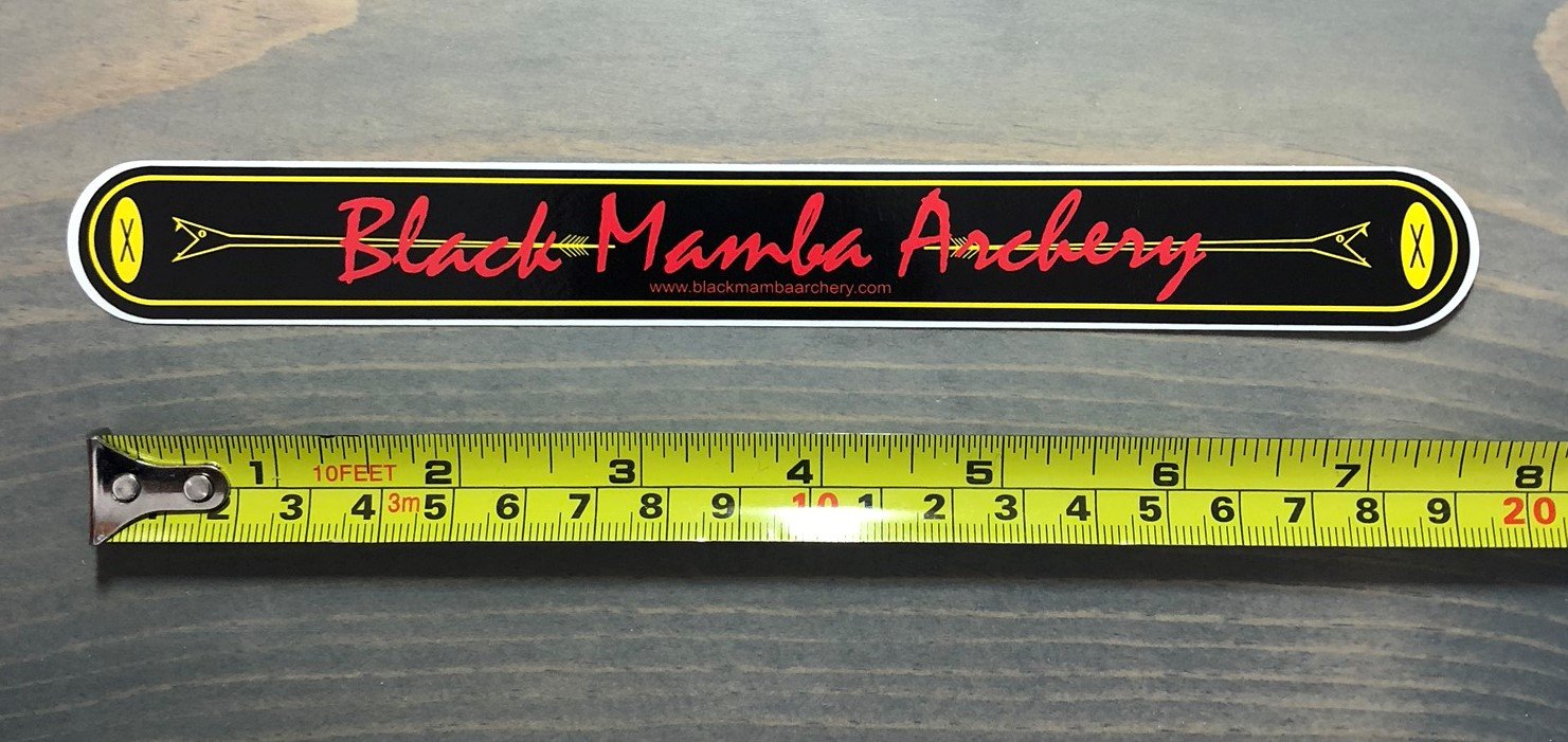 8" Black Mamba Archery Sticker Decal Logo Bow Broadheads Hunting Deer ...