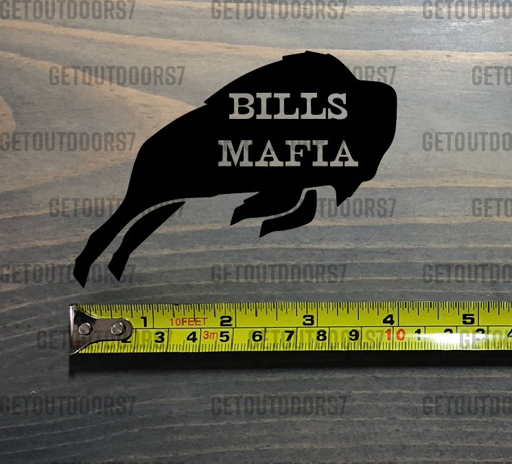 Bills Mafia Sticker Decal Football Buffalo 4" DIE CUT Black Barstool ...