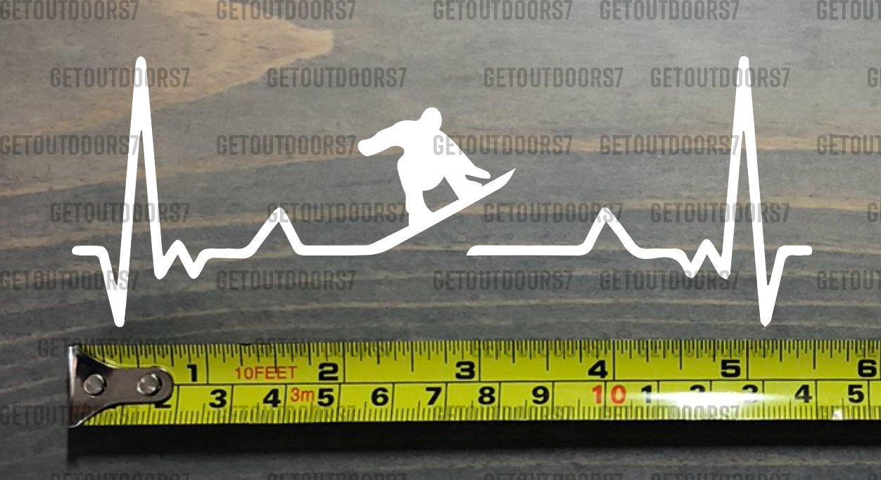 Snowboarder Sticker Decal 5.5" Snowboard Heartbeat Burton Lib Tech K2 ...