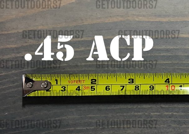 .45 45 ACP Sticker Decal 3.5" Ammo Can Box Label Ammunition Case DIE CUT XO