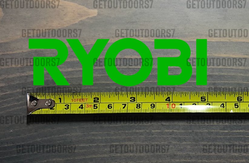 Ryobi Decal Sticker Tools Logo 5" DIE CUT Green One Plus Drill Battery