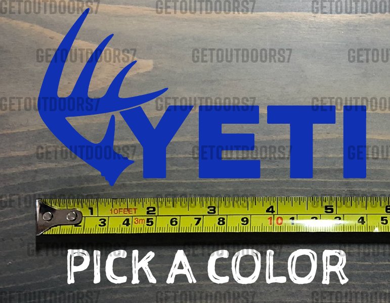 Yeti Sticker Decal Coolers 5.5" Deer Shed Antlers Tundra Hopper XO