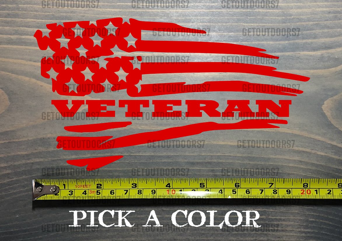 Veteran Flag Sticker Decal Sitka Gear Bravo Company 8" USA 5.11 ...