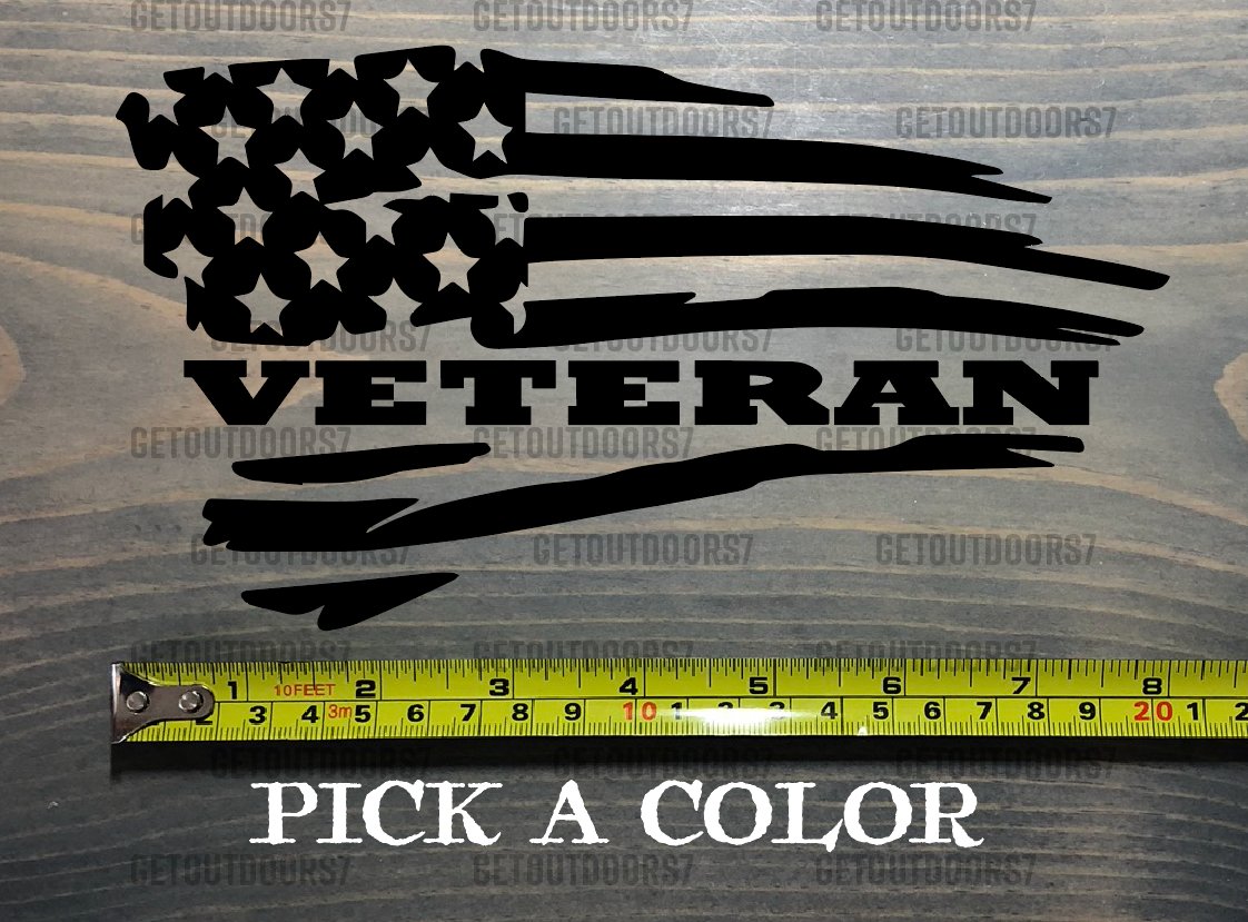 Veteran Flag Sticker Decal Sitka Gear Bravo Company 8" USA 5.11 ...