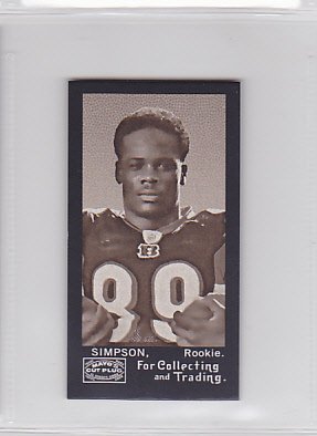 2008 Topps Mayo Mini Jerome Simpson Bengals RC