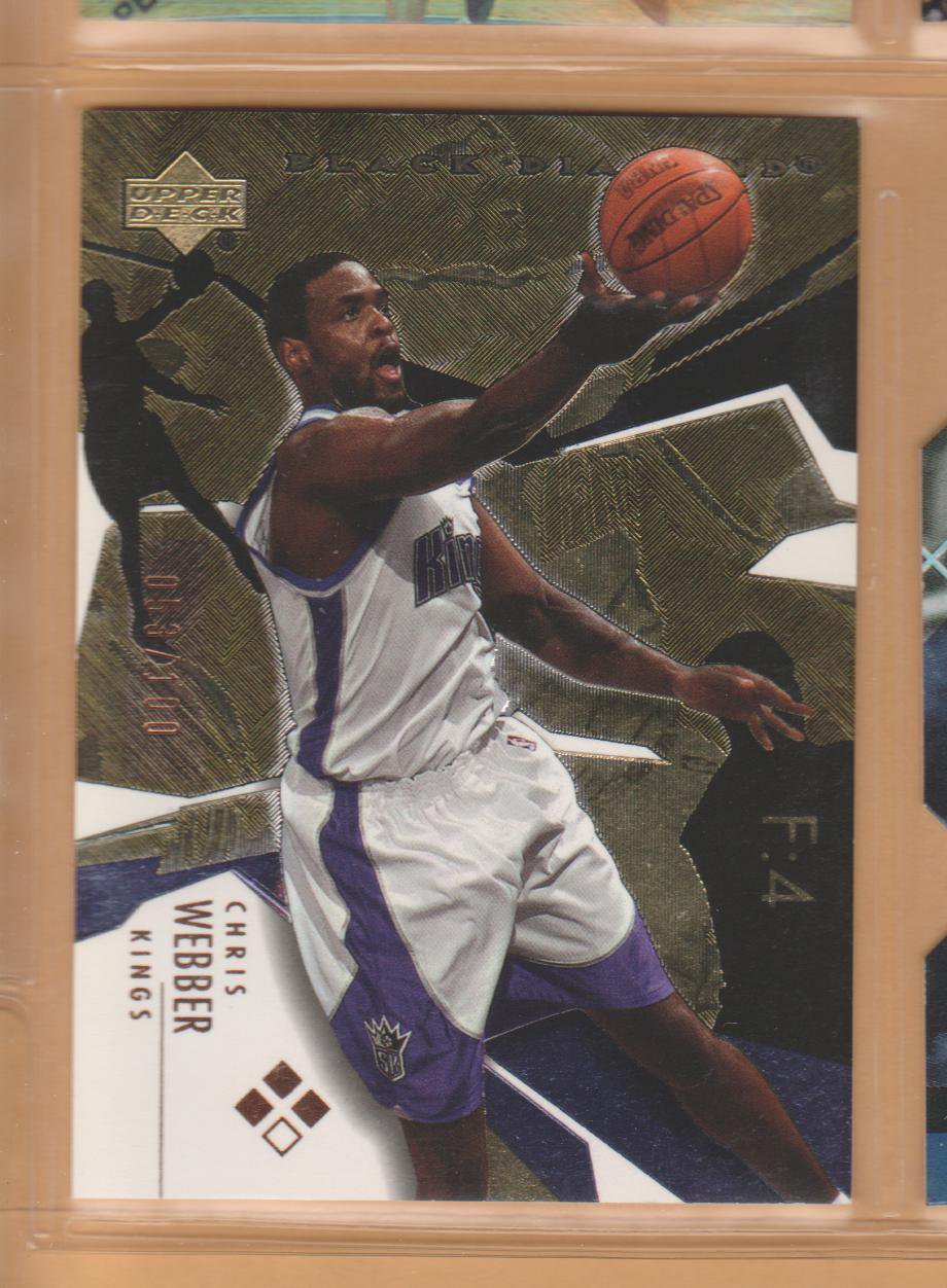2003-04 Upper Deck Black Diamond Bronze Chris Webber Kings /100