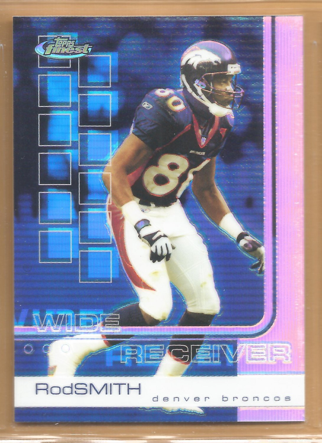 2002 Topps Finest Refractor Rod Smith Broncos /250