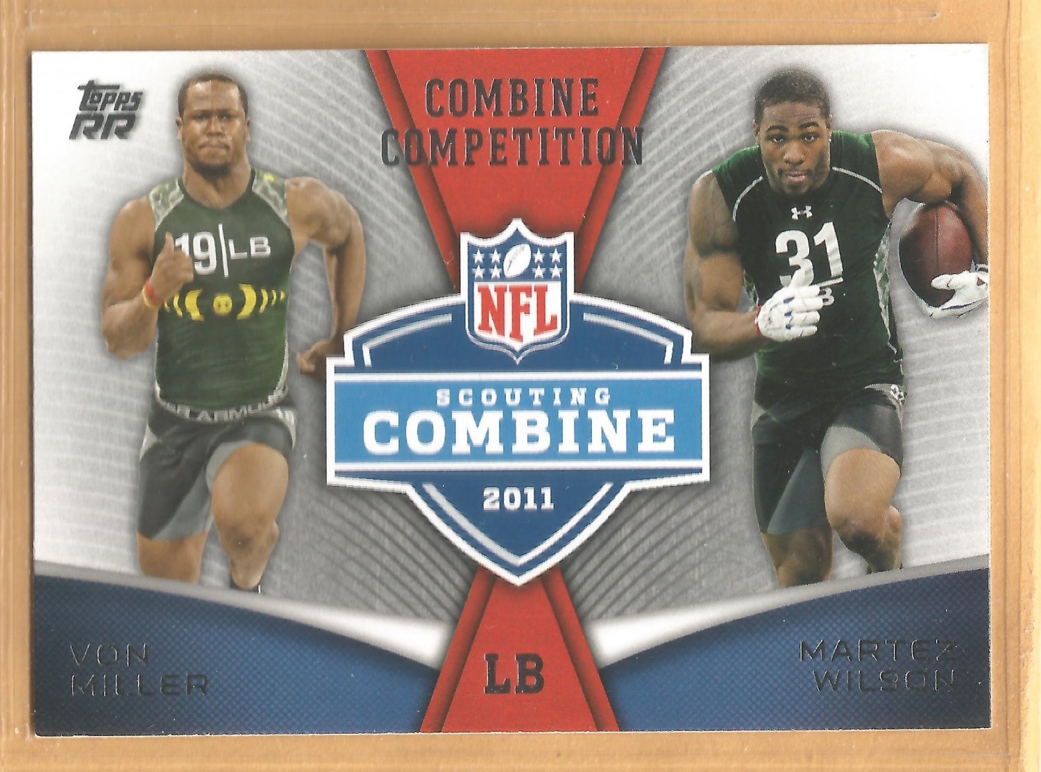 2011 Topps Rookie Rising Combine Von Miller Broncos RC Martez Wilson