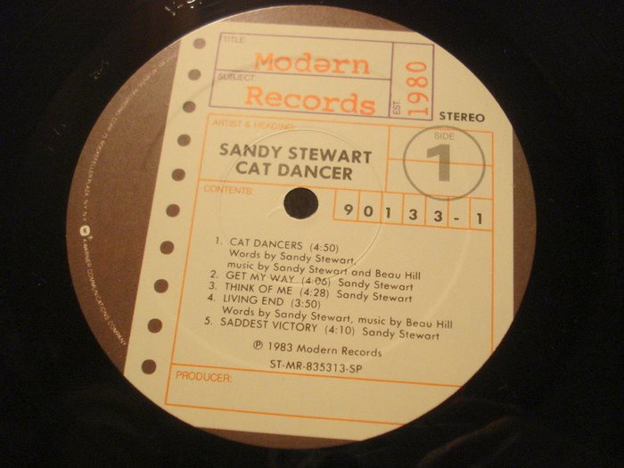 SANDY STEWART CAT DANCER-1983/ VG+++