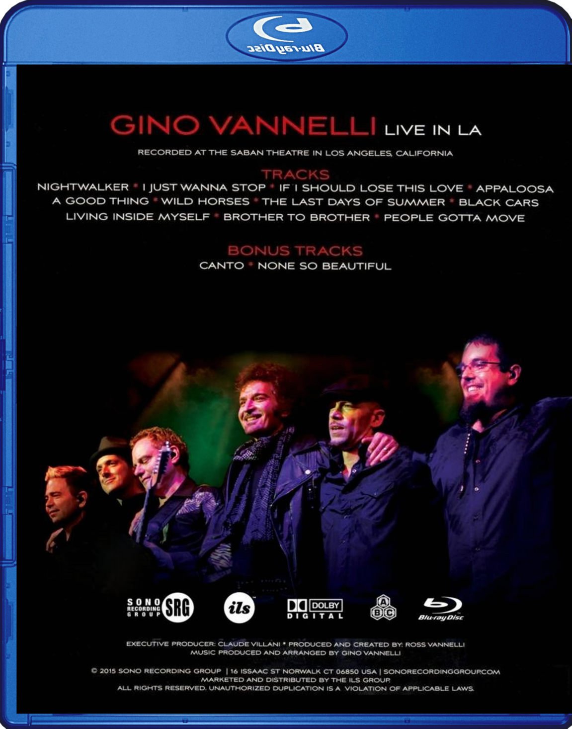 Gino Vannelli Live In La Blu Ray