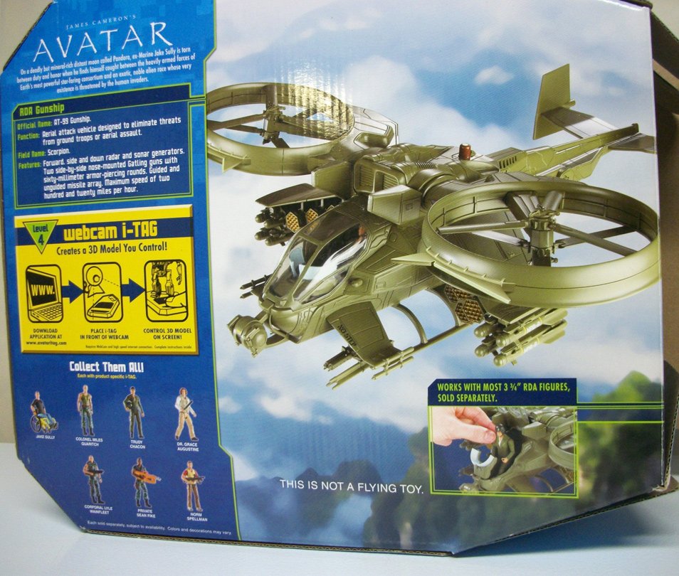 Avatar RDA Scorpion gunship vehicle playset James Cameron's movie ...
