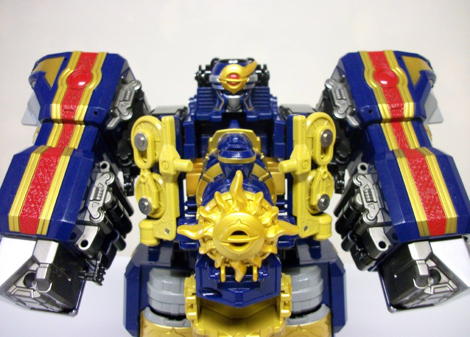 Power Rangers Solar Streak Megazord Mystic Force train w/ sound Bandai 1996