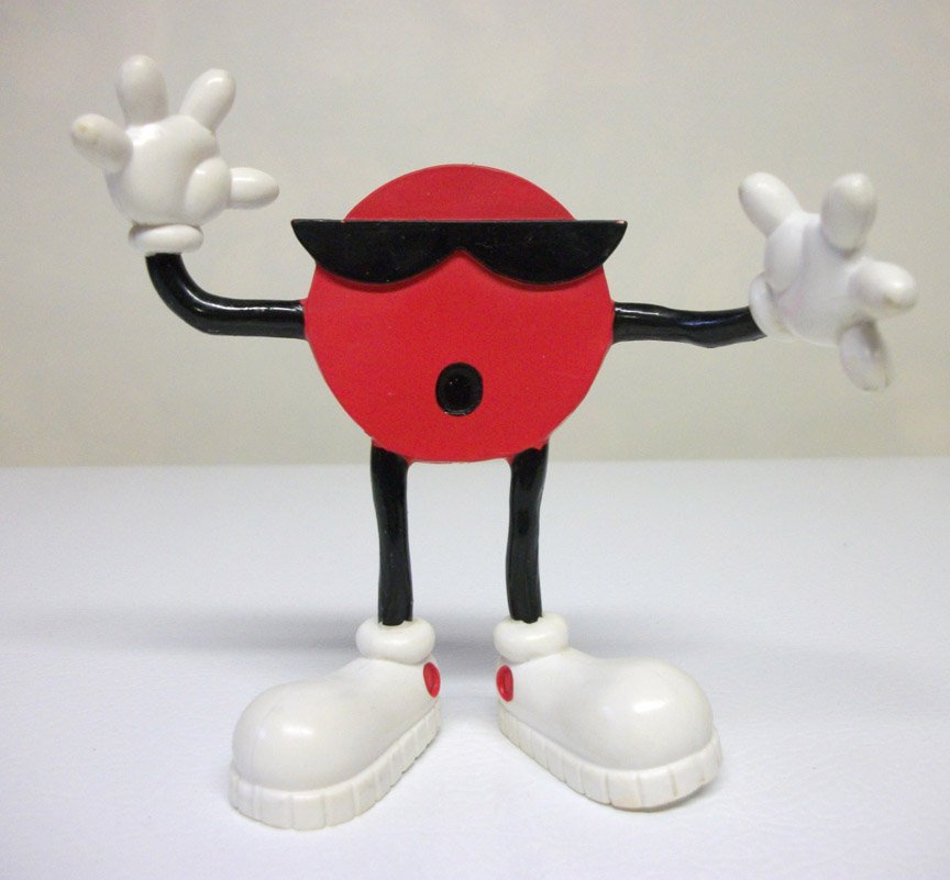 1988 7-up dot bendy figure - seven-up dot vintage advertising mascot 4 ...