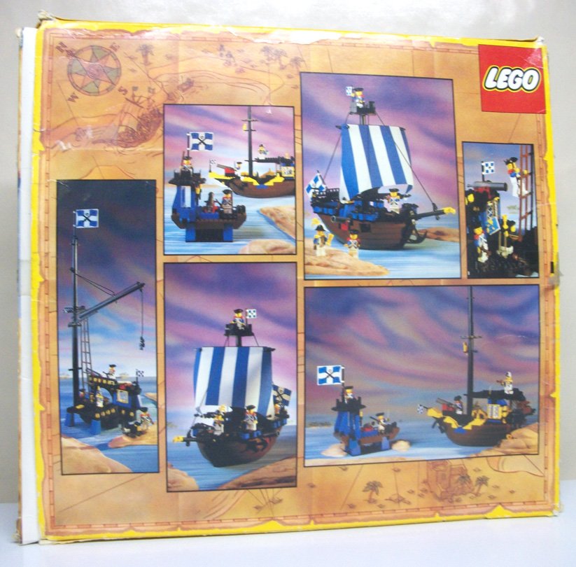 1989 Lego Pirate Caribbean Clipper set 6274 instructions box incomplete ...