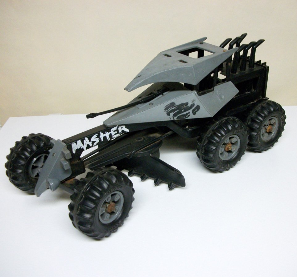 1986 Masher Tonka Steel Monsters mad max grader metal toy truck vintage