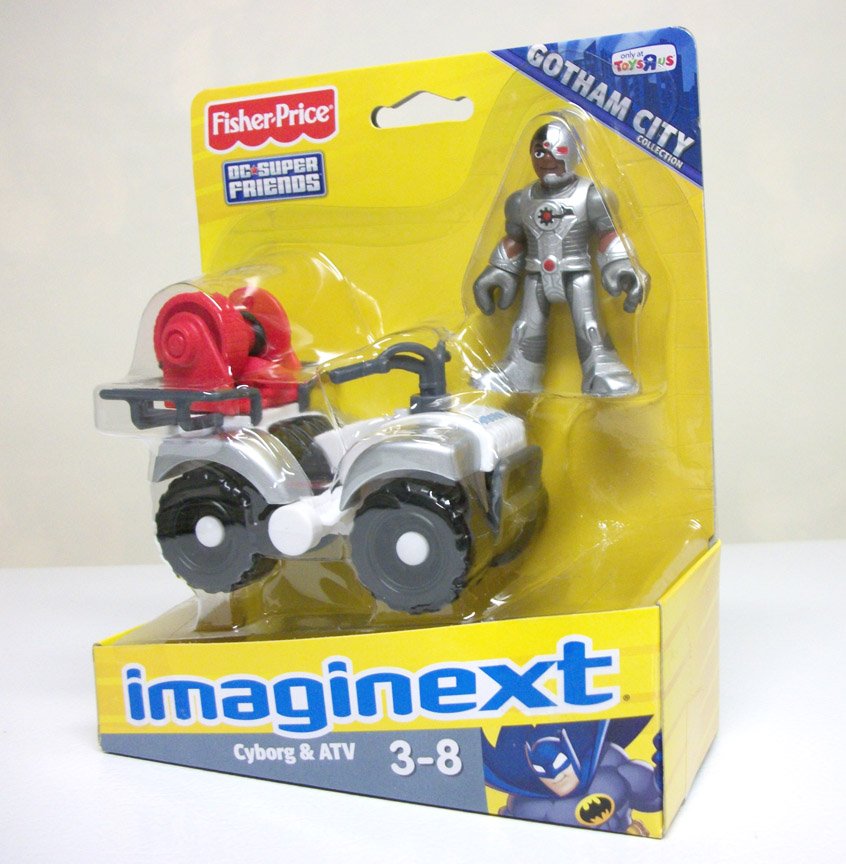 Imaginext Cyborg w/ ATV figure DC Super Friends Justice League Fisher ...
