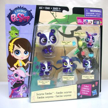 Littlest Pet Shop Surprise Families 5-pack set B1958 Pandas bunny #3903 ...
