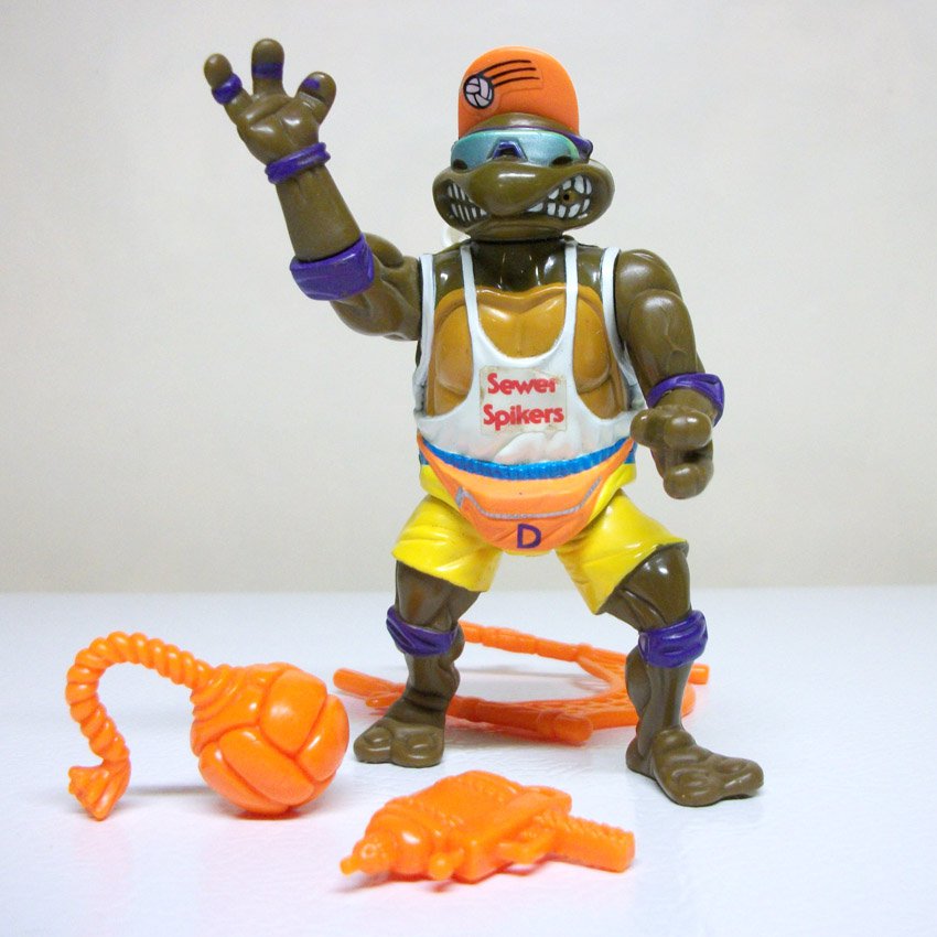 Spike 'N Volley Don 1992 sewer spitting TMNT figure vintage donatello ...