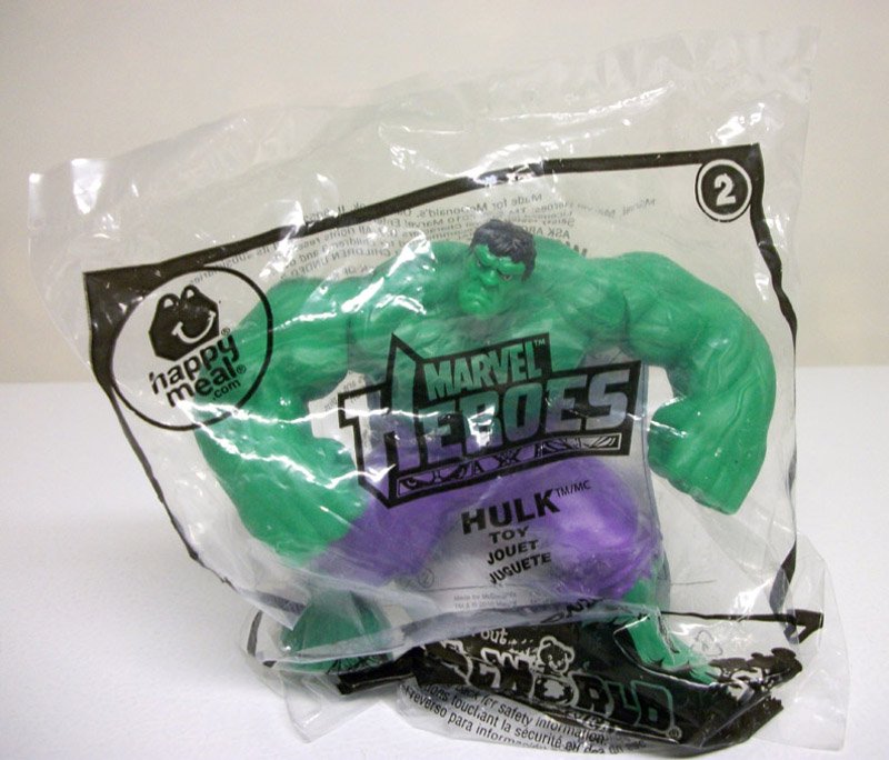 Marvel Heroes Hulk McDonalds Happy Meal toy #2 marvel comics 2010