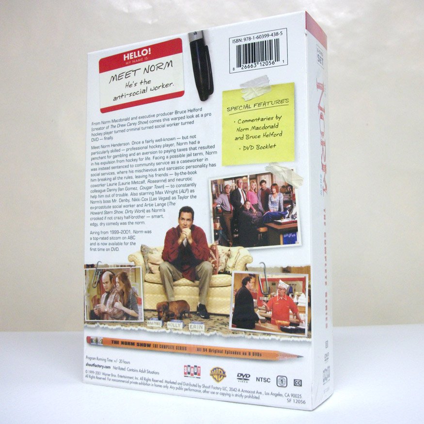 The Norm Show Complete Series NEW SEALED 8-disc DVD set tv mcdonald OOP Shout Factory 2010