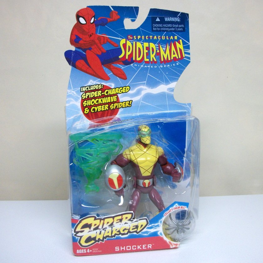 Spider Charged Shocker Animated Series Spectacular Spider-man 6" action ...