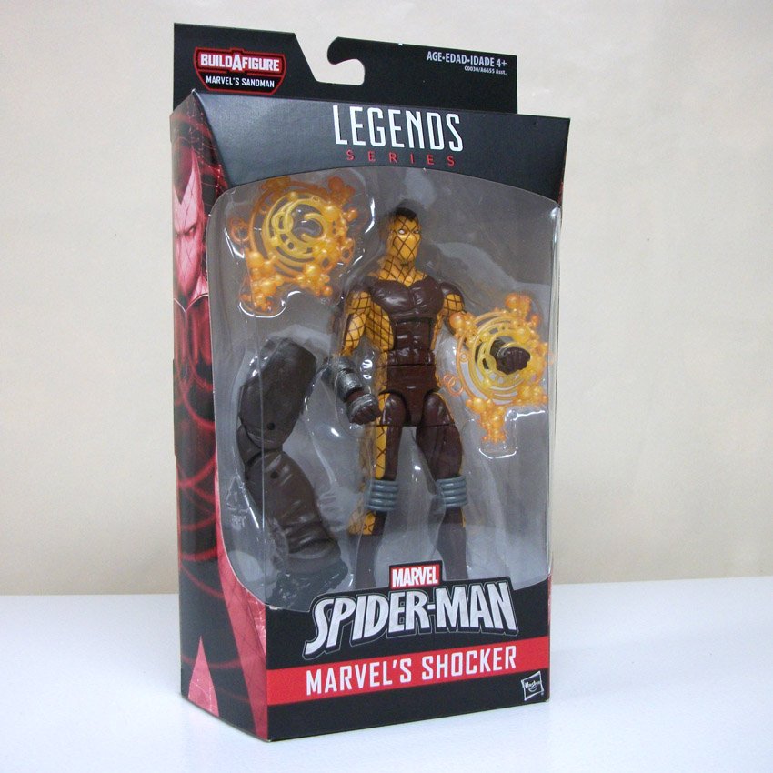 Marvel Legends 6" Shocker spider-man villain figure sandman BAF Hasbro ...