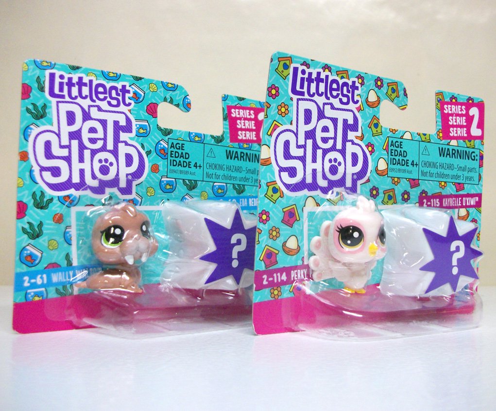 Littlest Pet Shop lps Wally & Perky 2-packs mini lot walrus peacock ...