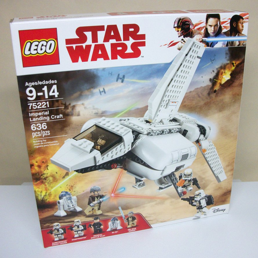 Star Wars Imperial Landing Craft Lego 75221 set 5 mini figures ship ...