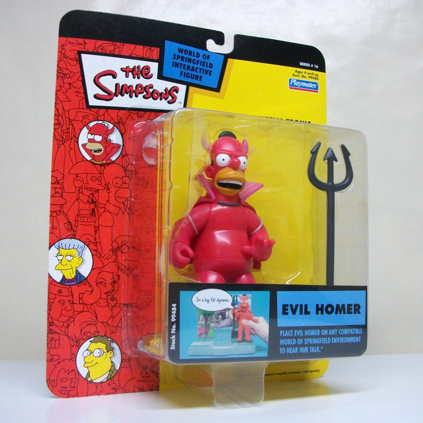 Evil Homer WOS Simpsons series 16 world of springfield devil demon ...