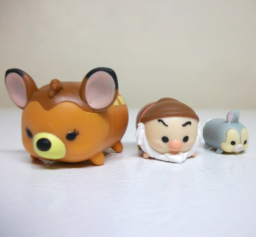 Disney Tsum Tsum Bambi Grumpy Thumper lot of 3 Series 2 small medium ...