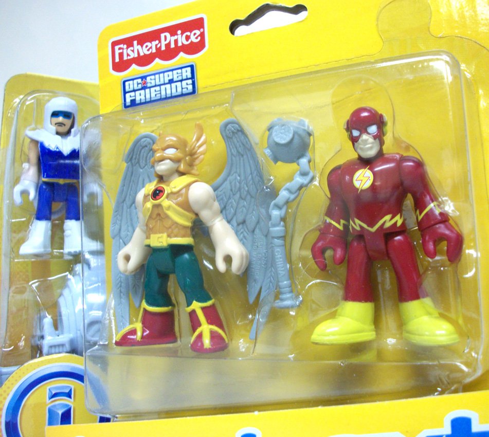 Hawkman & Flash Capt Cold 2-pk DC Super Friends Imaginext justice ...