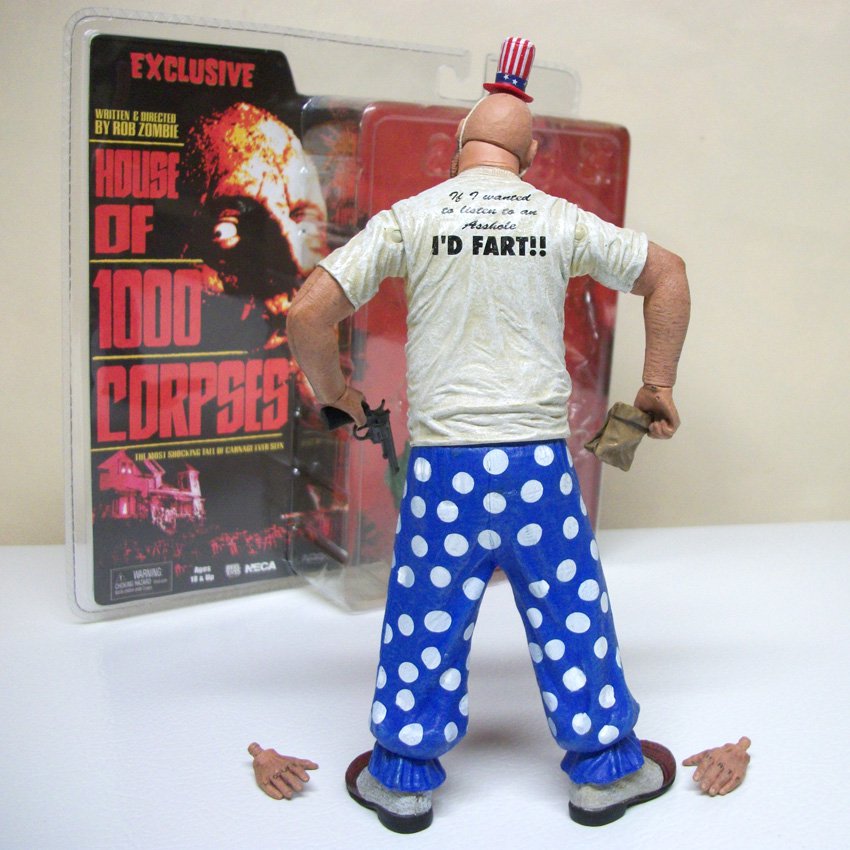Capt Spaulding 8" hotdog shirt House of 1000 Corpses exclusive sid haig ...
