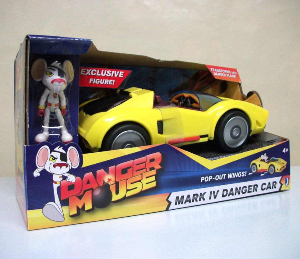 Danger Mouse Mark IV car plane vehicle set pop out wings transforms ...