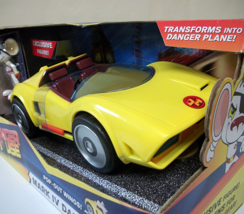 Danger Mouse Mark IV car plane vehicle set pop out wings transforms ...