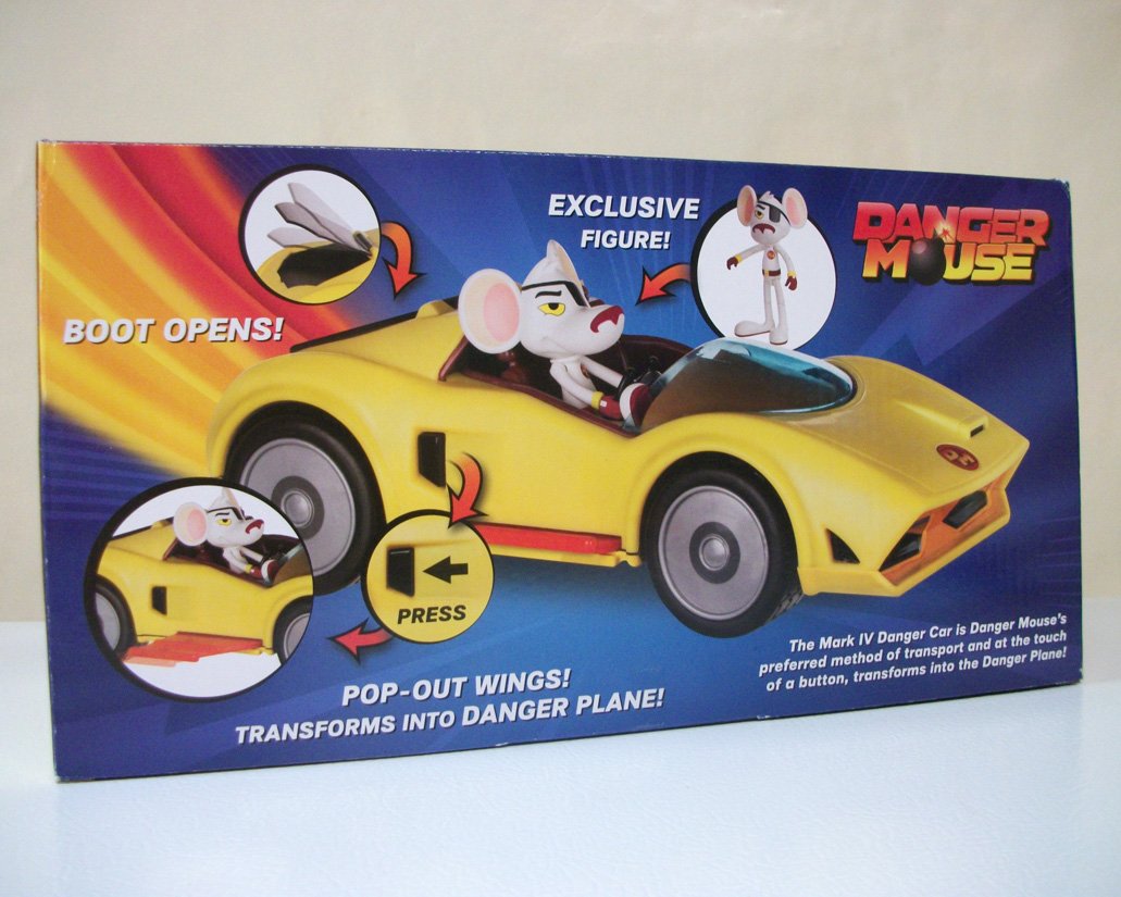 Danger Mouse Mark IV car plane vehicle set pop out wings transforms ...