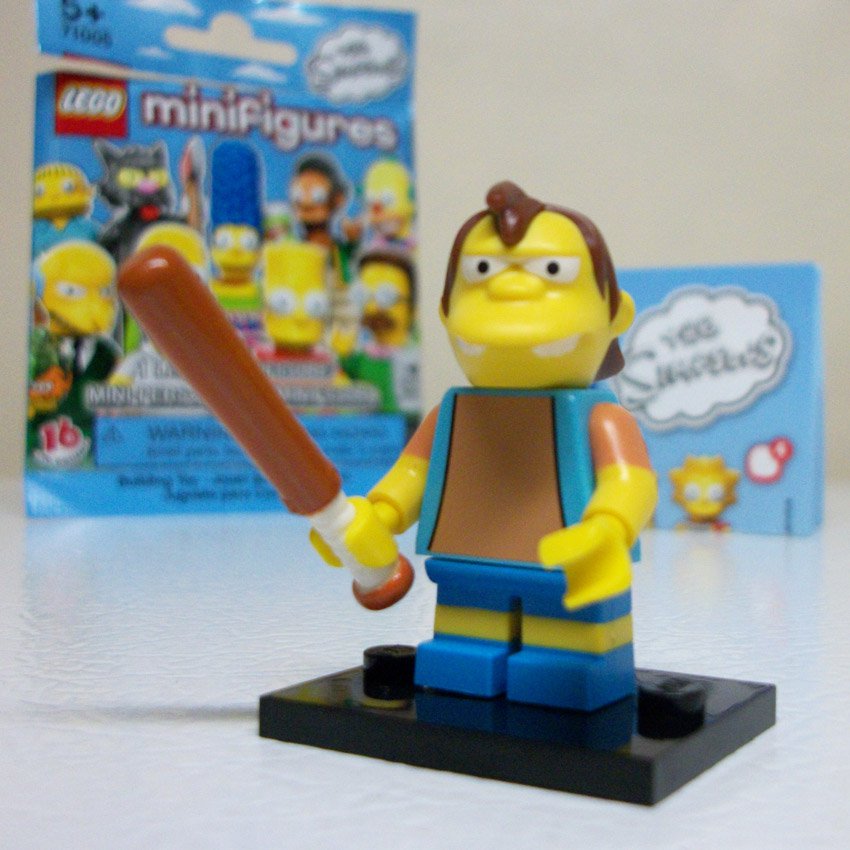 Lego Simpsons Nelson mini figure collection bully ha-ha 71005 blind bag ...