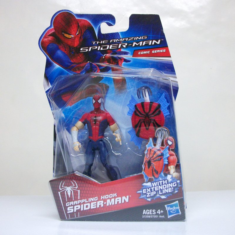4" Grappling Hook Spider-man comic figure zip line amazing Marvel ...