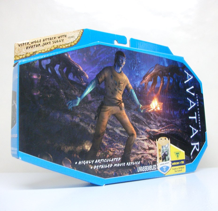 Avatar Viper Wolf Attack w/ 4" Jake Sully figure set na'vi warrior ...