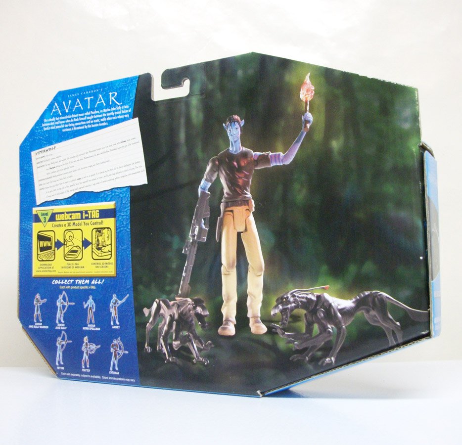 Avatar Viper Wolf Attack w/ 4" Jake Sully figure set na'vi warrior ...