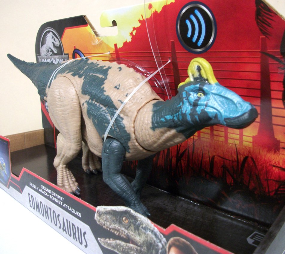 Jurassic World dino Edmontosaurus Sound Strike dinosaur roar duck bill ...