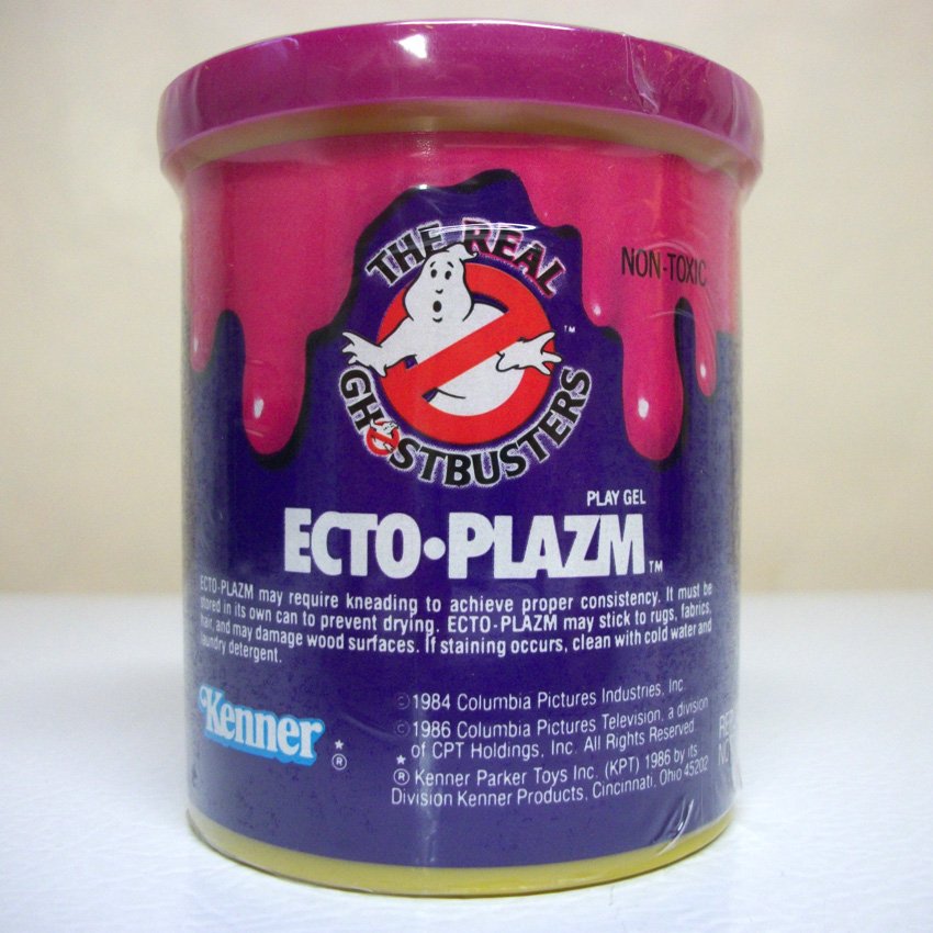 Real Ghostbusters Ecto-Plazm vintage purple play gel sealed slime plasm ...