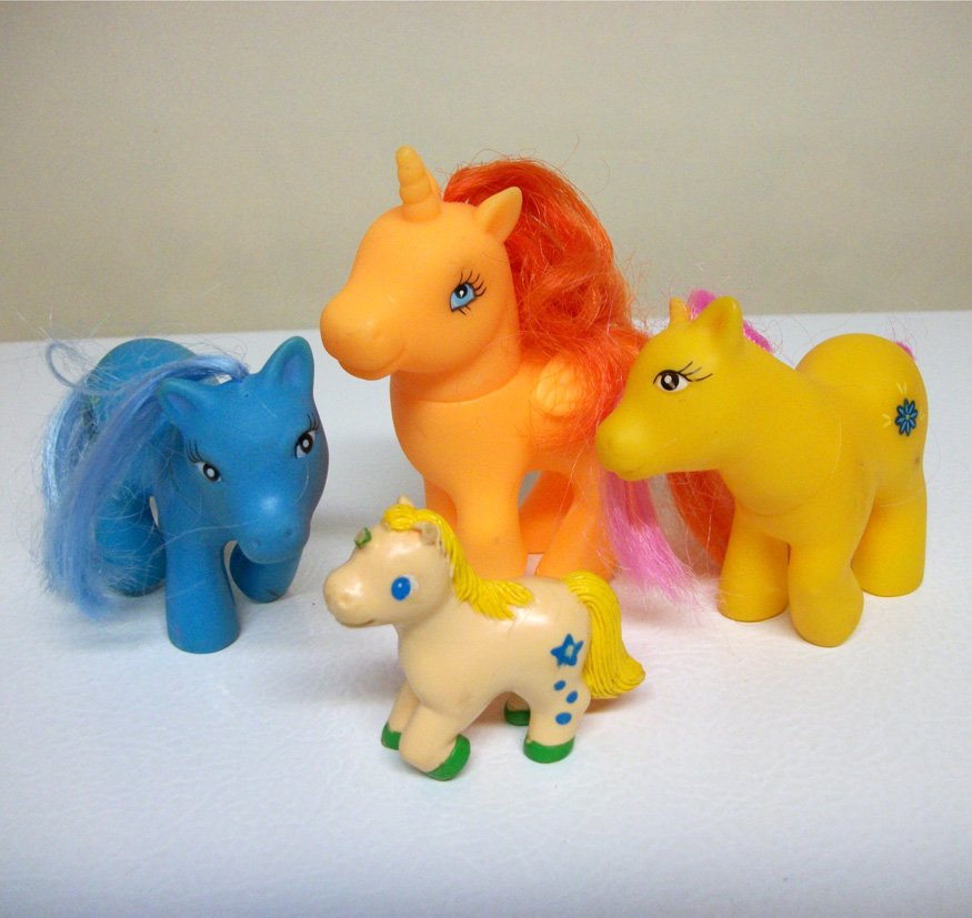 Fakies My Little Pony figures lot of 4 knockoffs knock off ko soma MLP