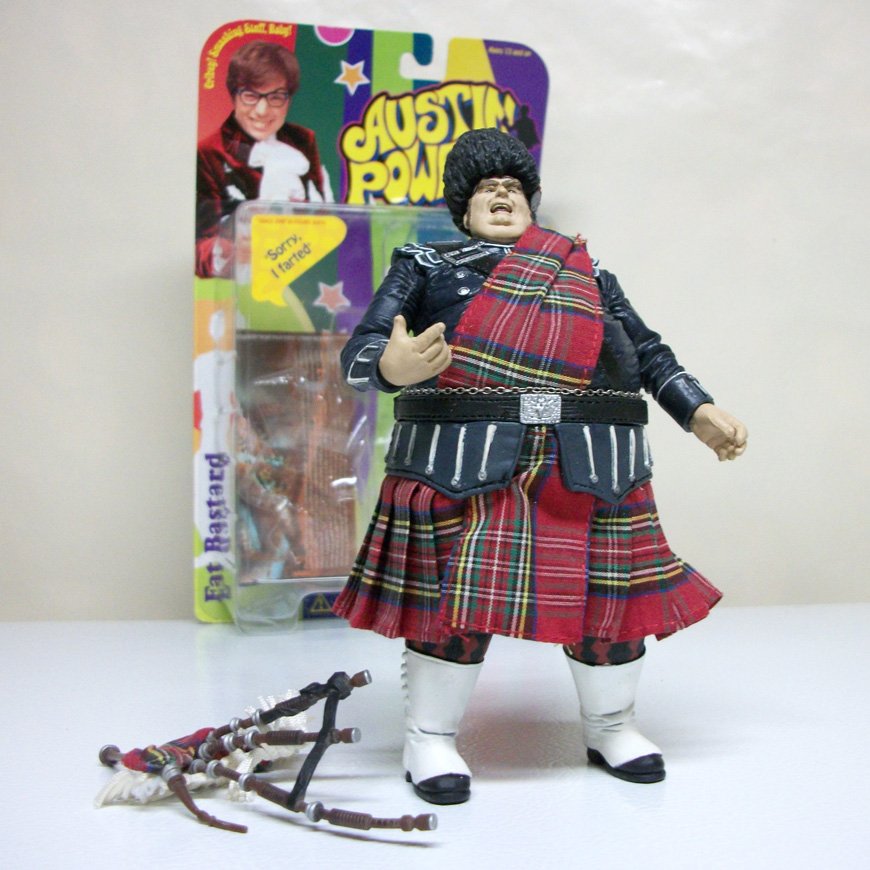 Austin Powers Fat Man loose figure complete packaging talking mike ...